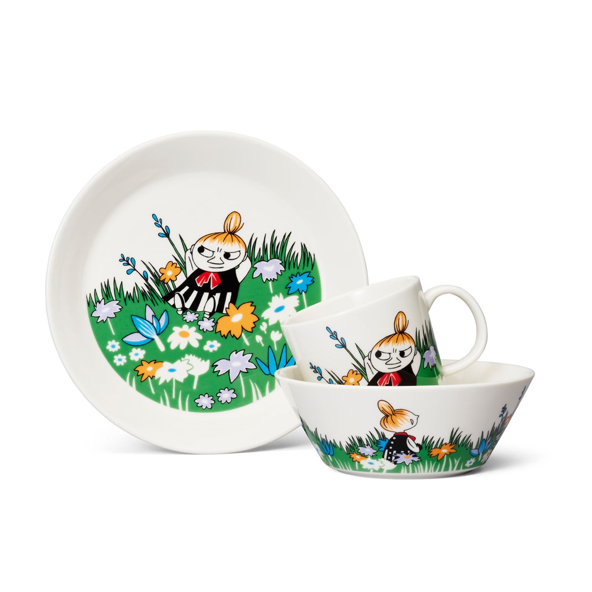 Moomin Arabia Muminmugg Lilla My på Ängen Vit/Grön - Cervera