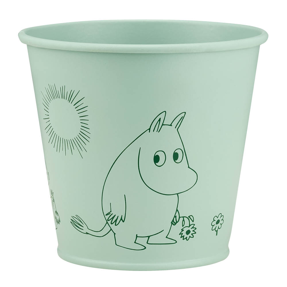 Muurla Mumin plåtkruka 11 cm grön - Cervera
