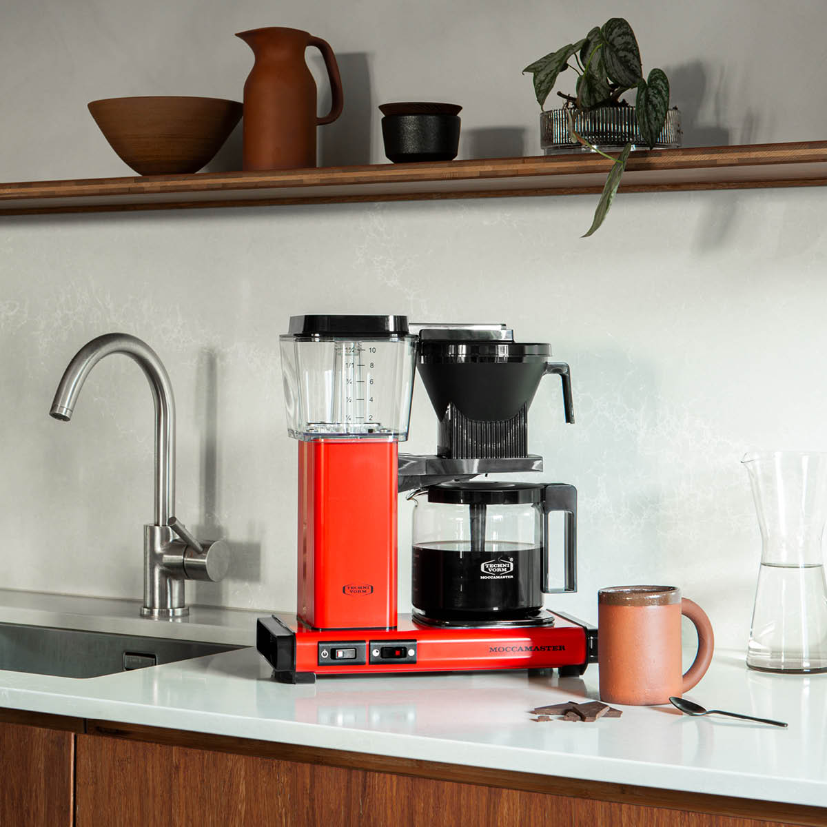 Moccamaster Automatic Kaffebryggare Red - Cervera
