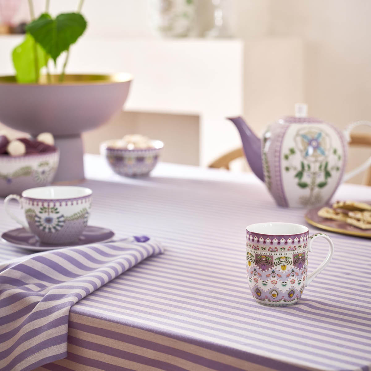 Pip Studio Lily & Lotus Moon Delight liten mugg 14,5 cl flerfärgad ...