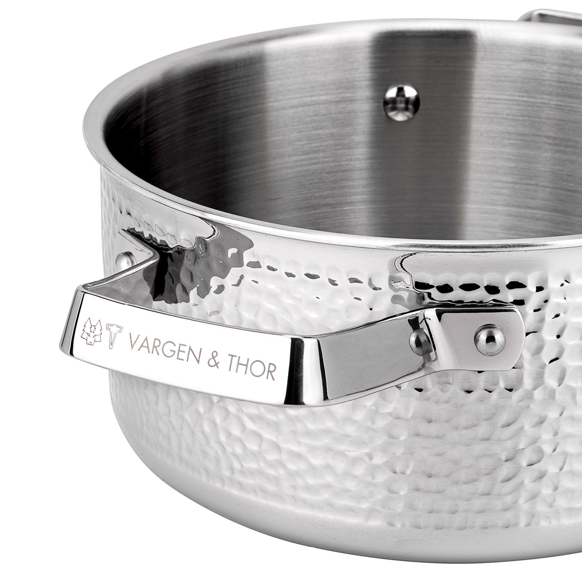 Vargen & Thor Kroma Bark kastrull 2,8 L polerat stål - Cervera