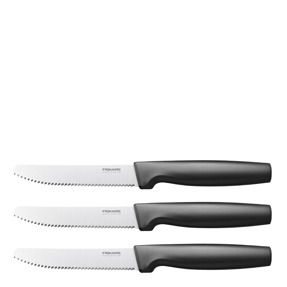 Fiskars Essential Skalset 3 delar Svart - Cervera