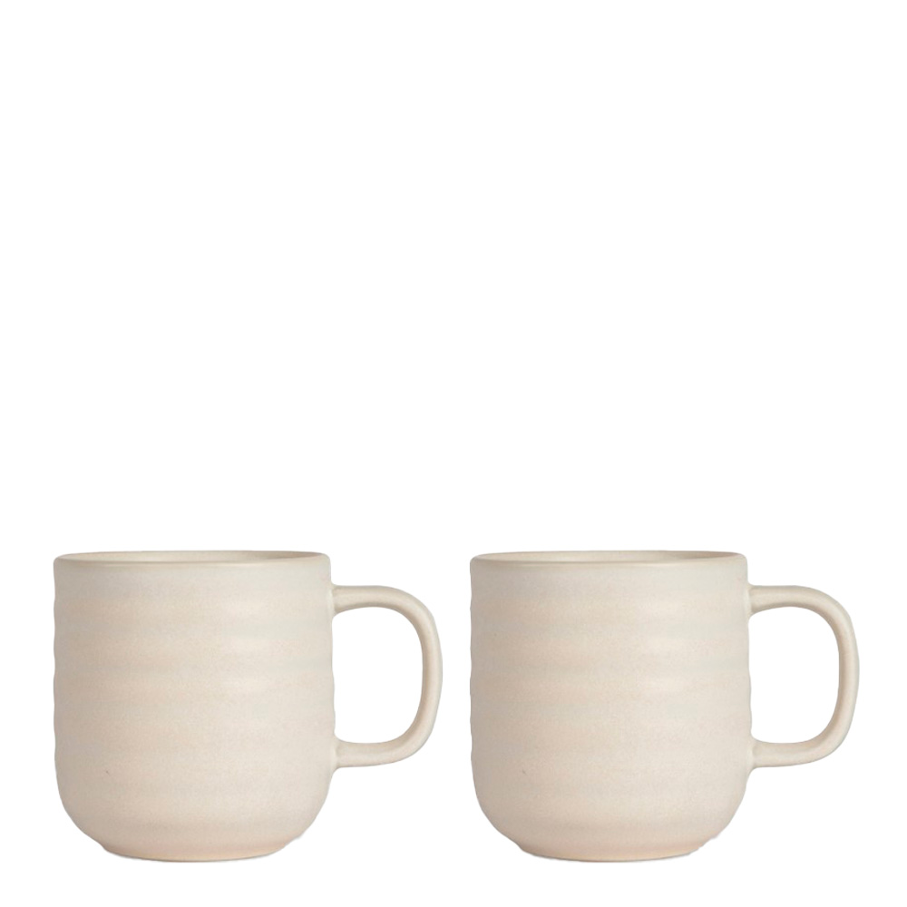 Sagaform Ellen Mugg 37 cl 2-pack Benvit - Cervera