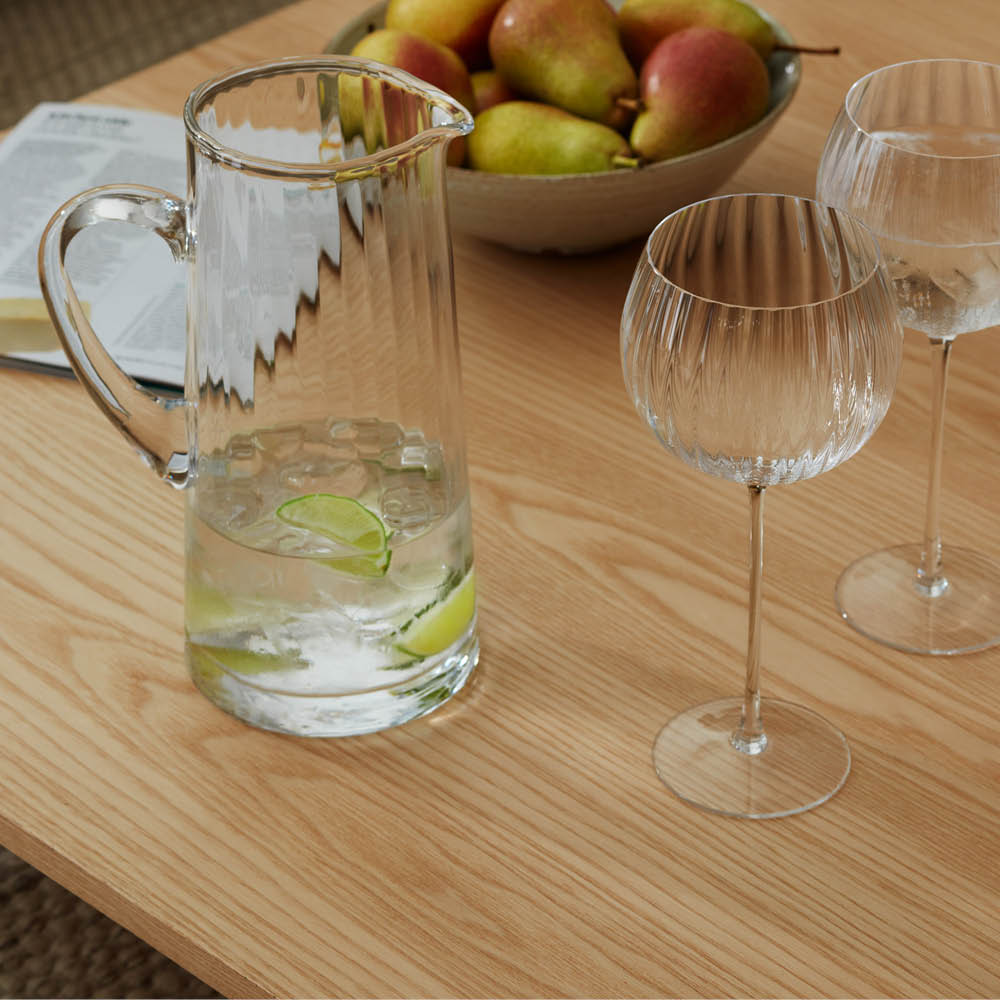 LSA International Aurelia ginglass 57 cl 2 stk klar/rillet - Cervera