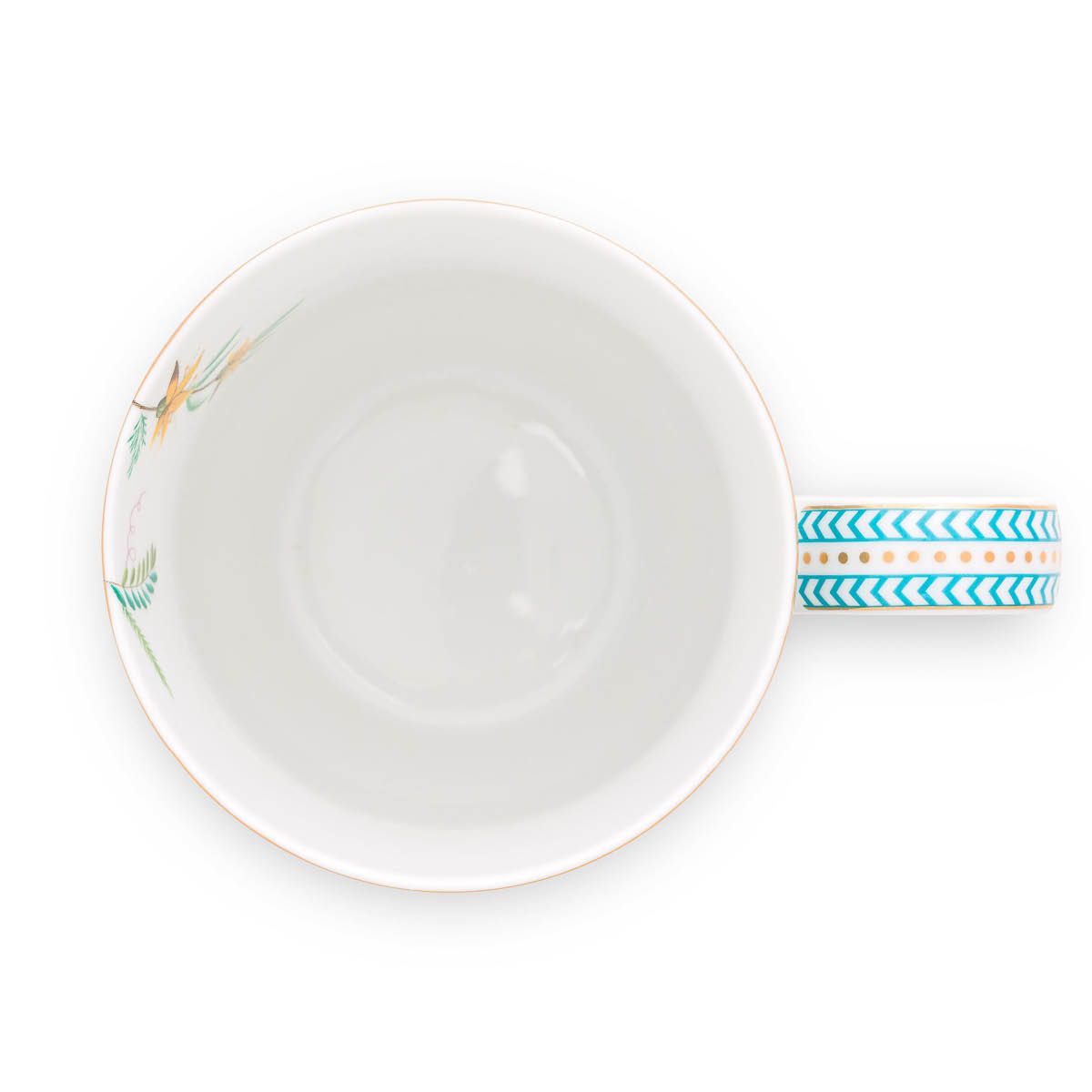 Pip Studio Jolie Flowers stor mugg 36,5 cl ljusblå - Cervera