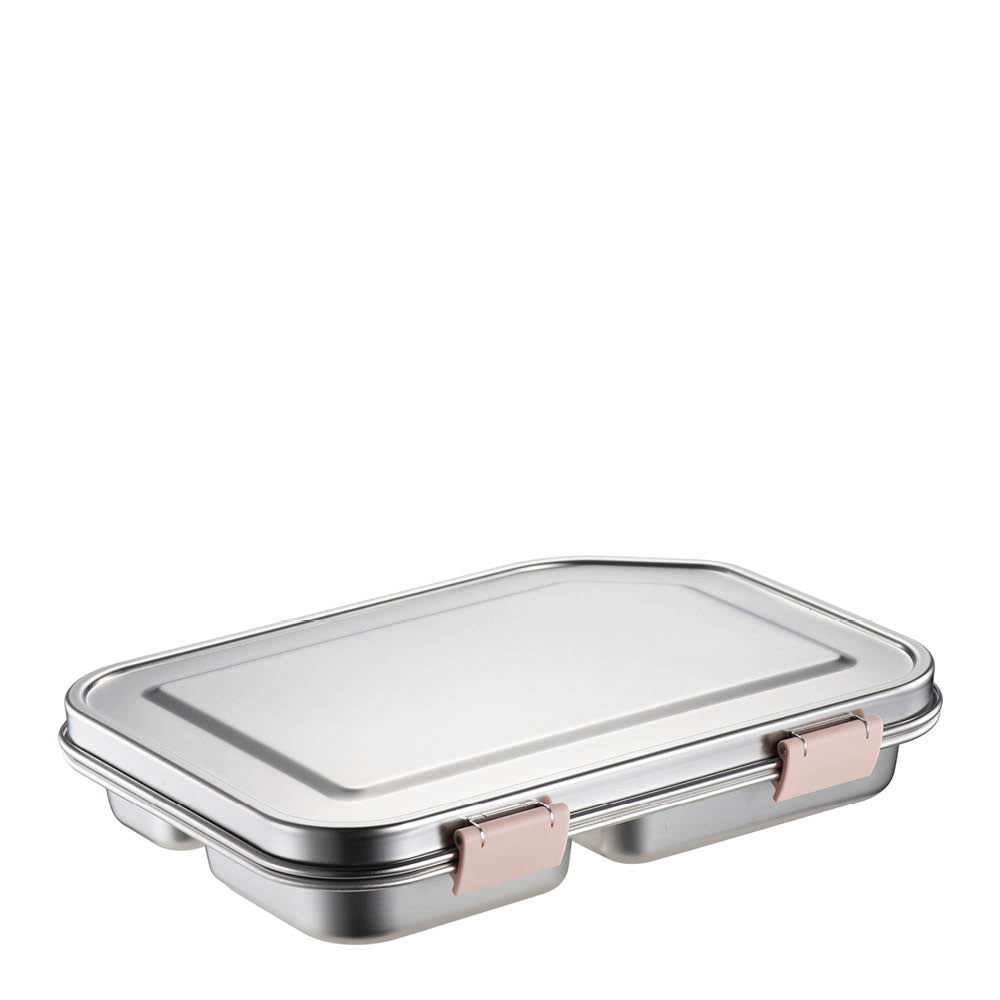 Modern House Smart box lunchlåda 1,2 L stål/rosa - Cervera