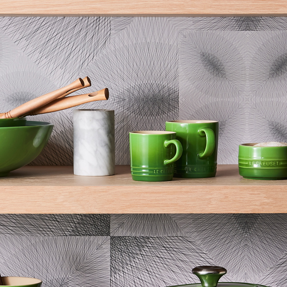 Le Creuset Mugg 35 cl bamboo green - Cervera